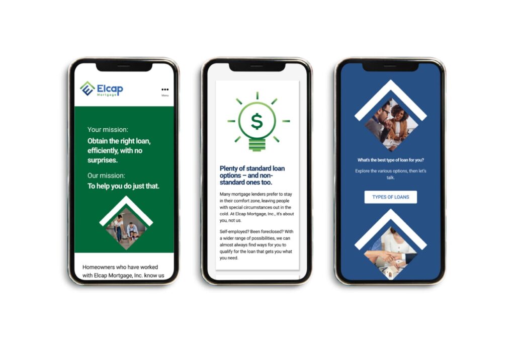Elcap Mortgage Website Design and Development | Badie Designs